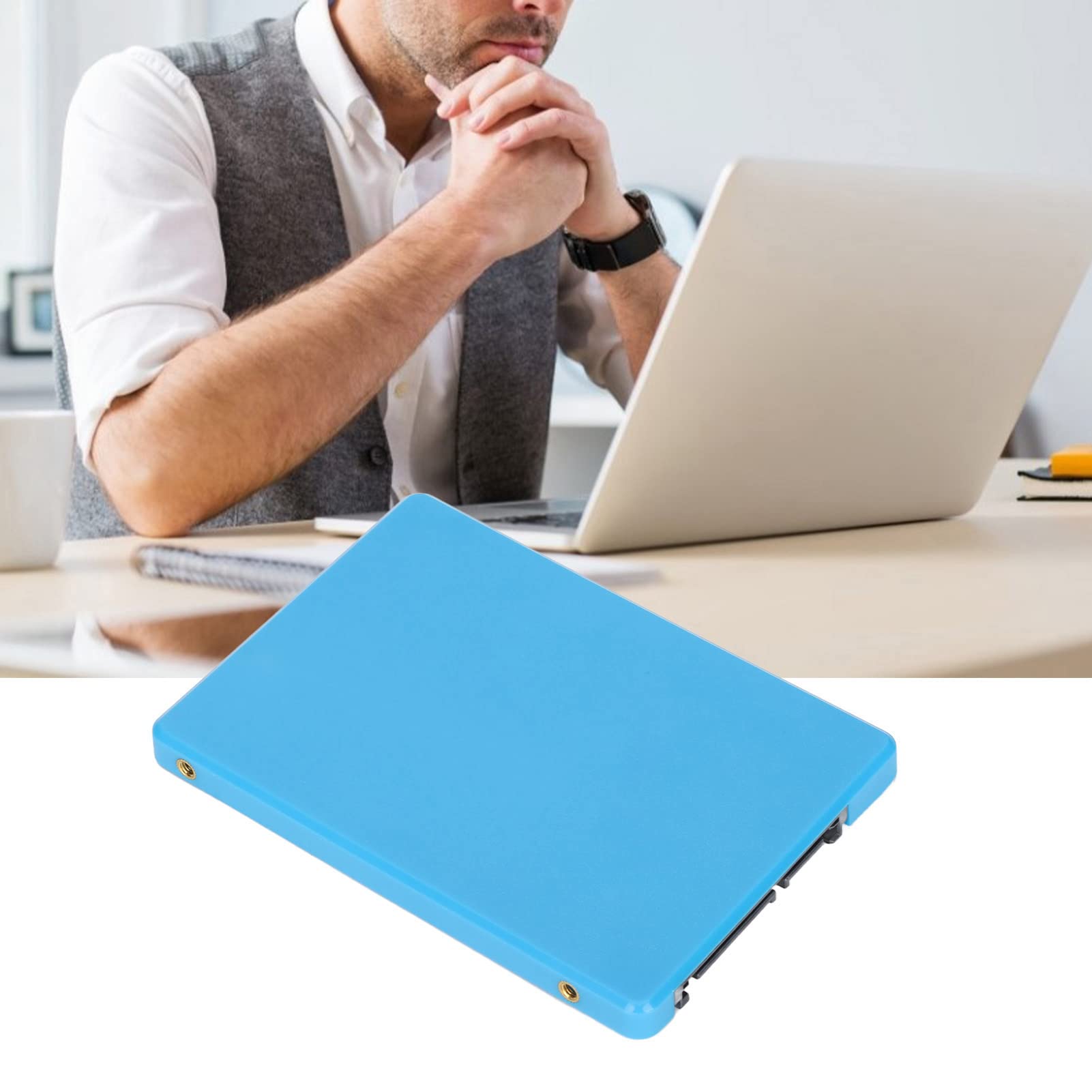 Shanrya SATAIII SSD, 300 to 500MS Ultra Low Power Consumption 1500G Internal 2.5 inch SATAIII SSD for Home Office Computer