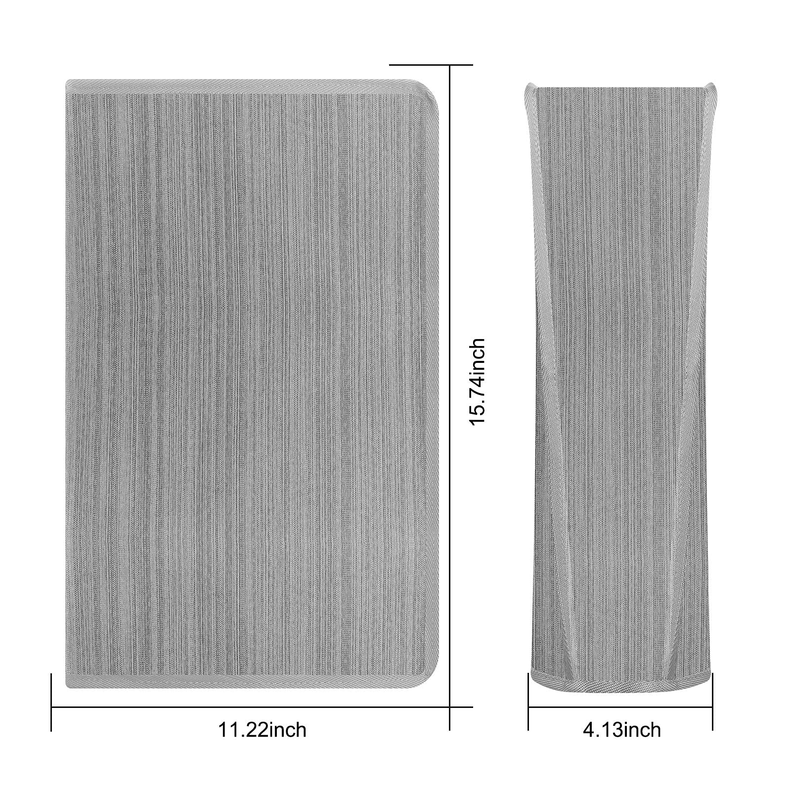 MASiKEN Universal Cover for PS5 Console, Dust Cover Place Upright, Soft Neat Lining Dust Protector for Playstation 5 Digital and Disc Version, Precision Cut Easy Access Cable Port (Grey)