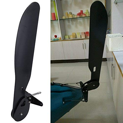 Kayak Canoe Rudder Foot Direction Control Tackle Kits Angling Boat Watercraft Recreation Water Sports Plastic Black