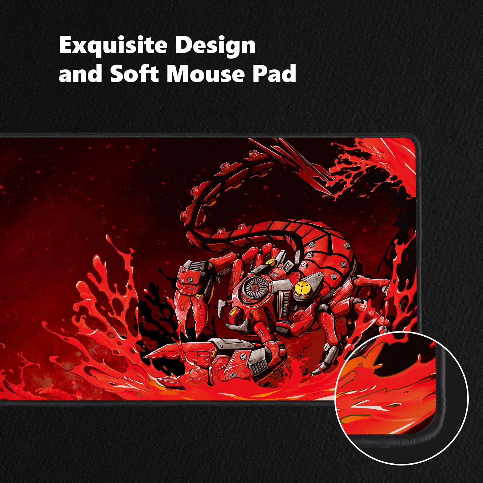 MARVO CM372 Mechanical Keyboard and Mouse Combo RGB Gaming 104 Keys Blue Switches Wired USB Keyboards with Gaming Mouse Pad, 6400 DPI Programmable Mouse with 7 Buttons for PC Gamer Computer Laptop