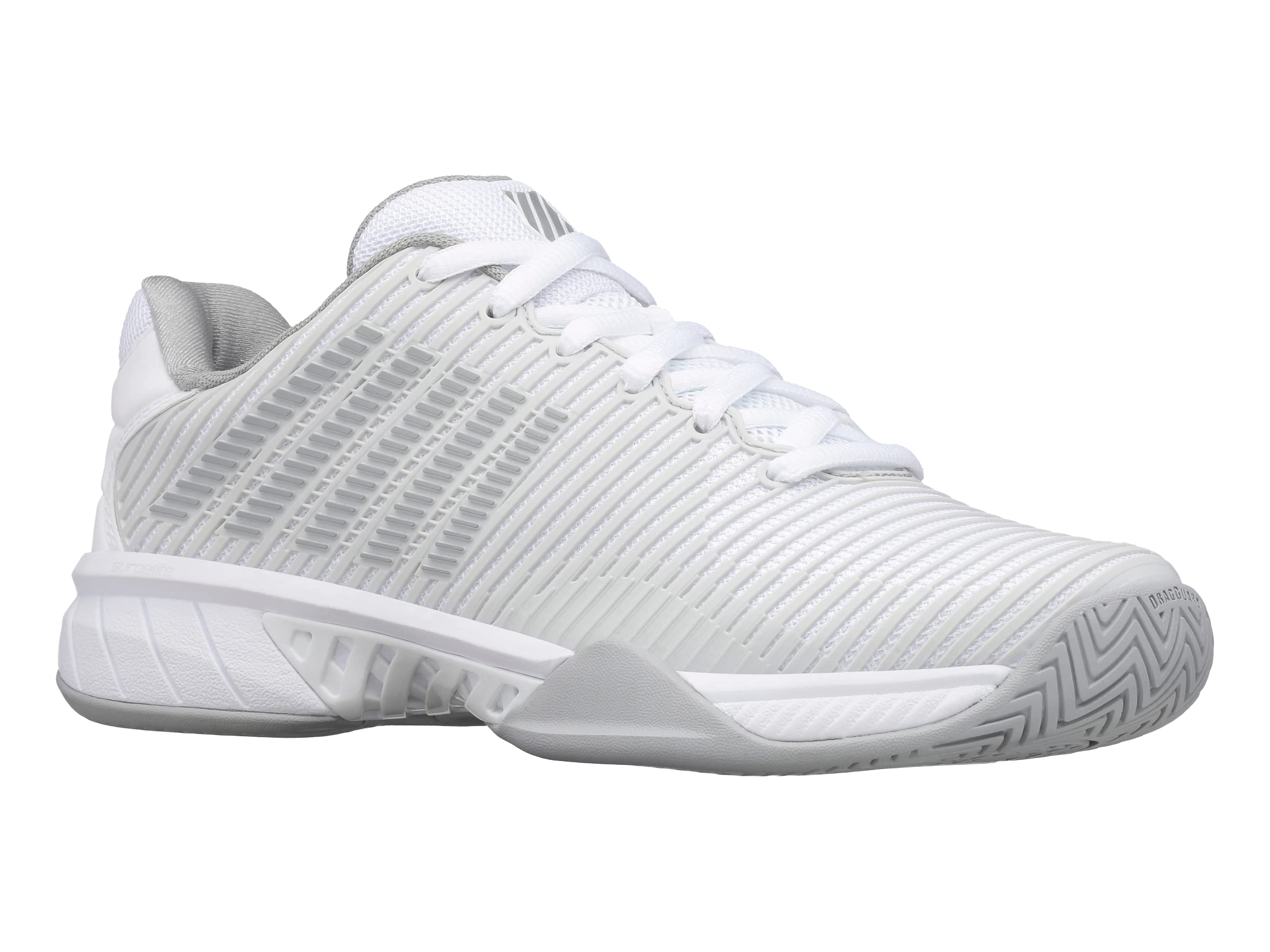 K-Swiss Women's Hypercourt Express 2 Tennis Shoe, Barely Blue/White/Highrise, 8.5 W