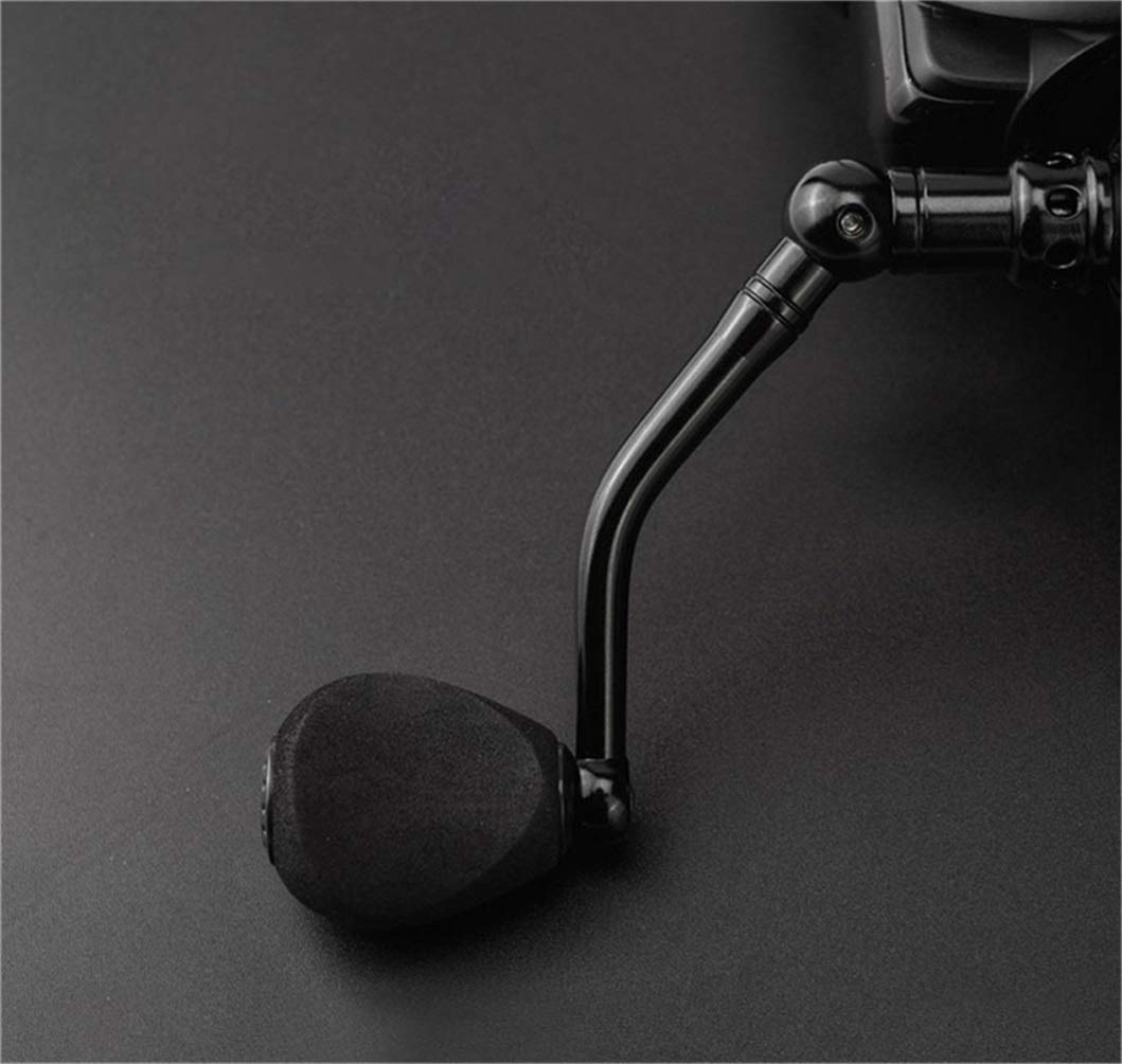 LLJPYX7L Fishing Reel Black, 5.0:1 Powerful Gear Ratio is More Durable and Suitable for novices. Left and Right Interchangeable for Ocean, Lake, River, Beach (Size : 2000)