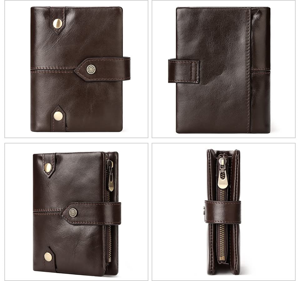 N/A Short Wallets Leather Business Clutch Bag Slim Purses with Coin Pock Et Women Wallet (Color : D, Size : 95mm*30mm130mm)