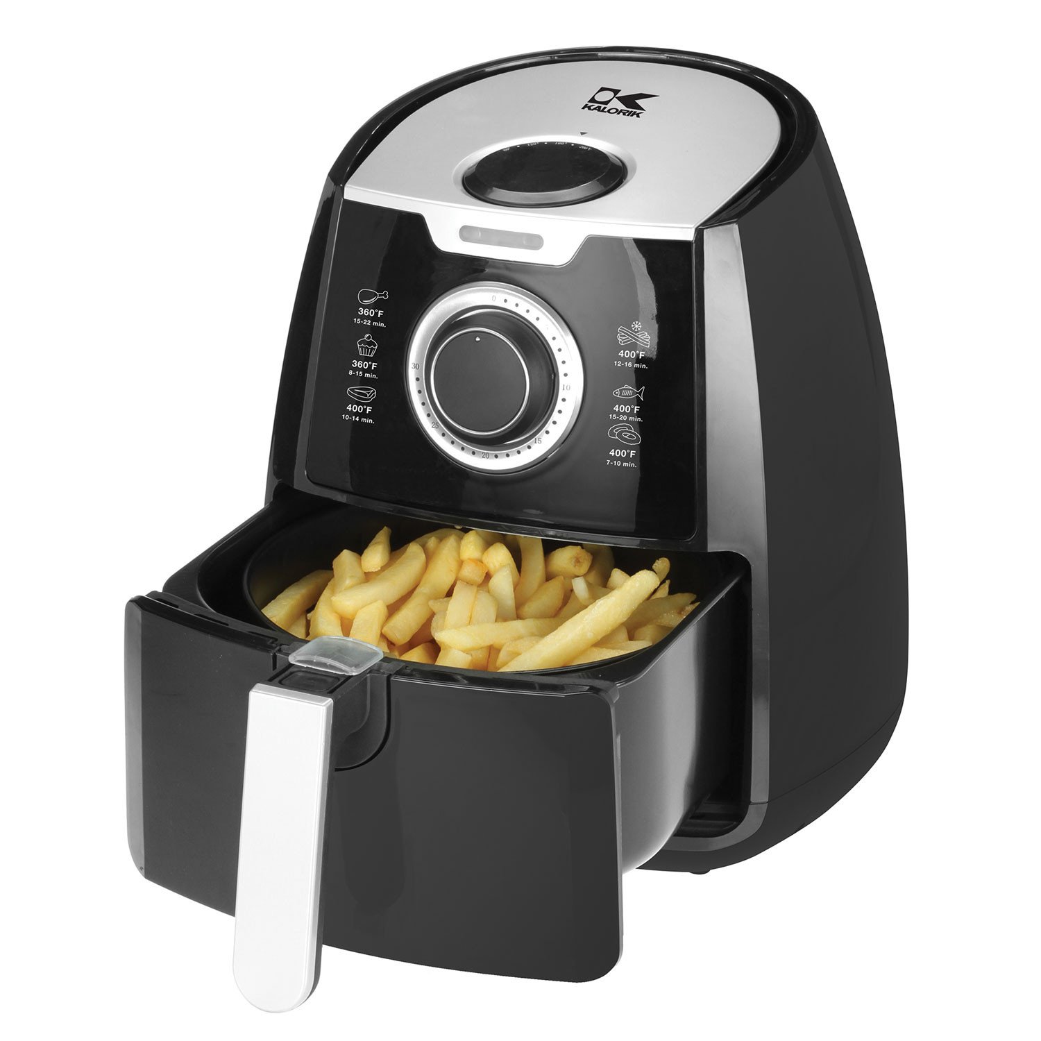 Kalorik Smart Air Fryer, FT 42139 W, Healthy Cooking Dual Layer Rack, White