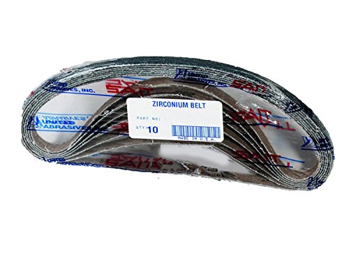 United Abrasives-SAIT 64061 Closed Coat Zirconium 1/2-Inch x 18-Inch ZH 60 Grit Quick Ship Sanding Belt, 10-Pack