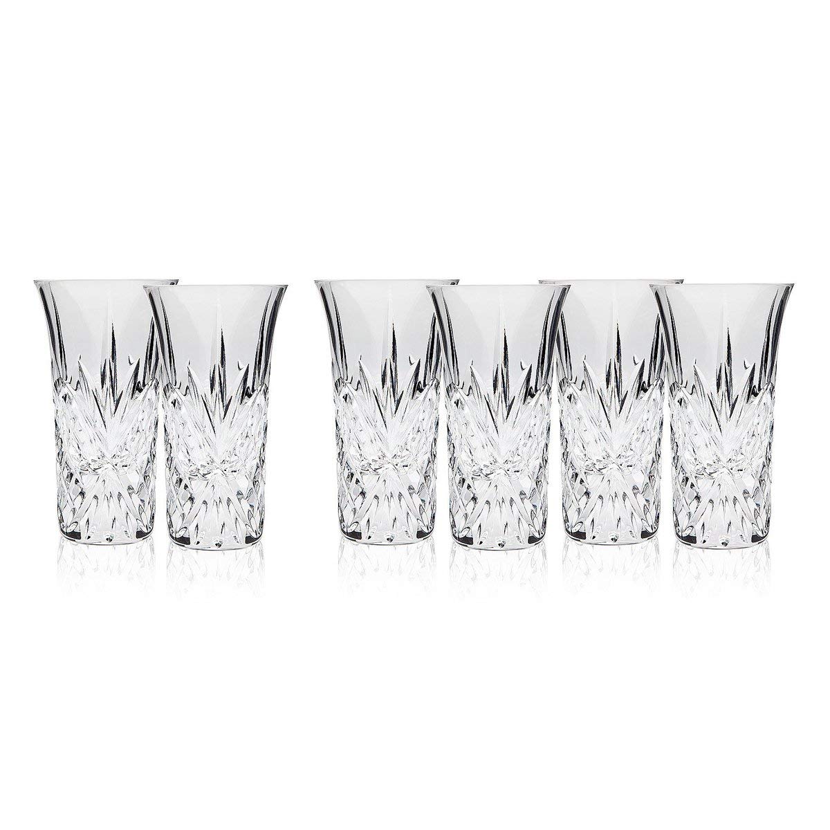 Le'raze [Set of 6] Heavy Base Shot Glass Set, 2-Ounce Shot Glasses for Scotch, Whiskey, Tequila, or Vodka, 6-Pack
