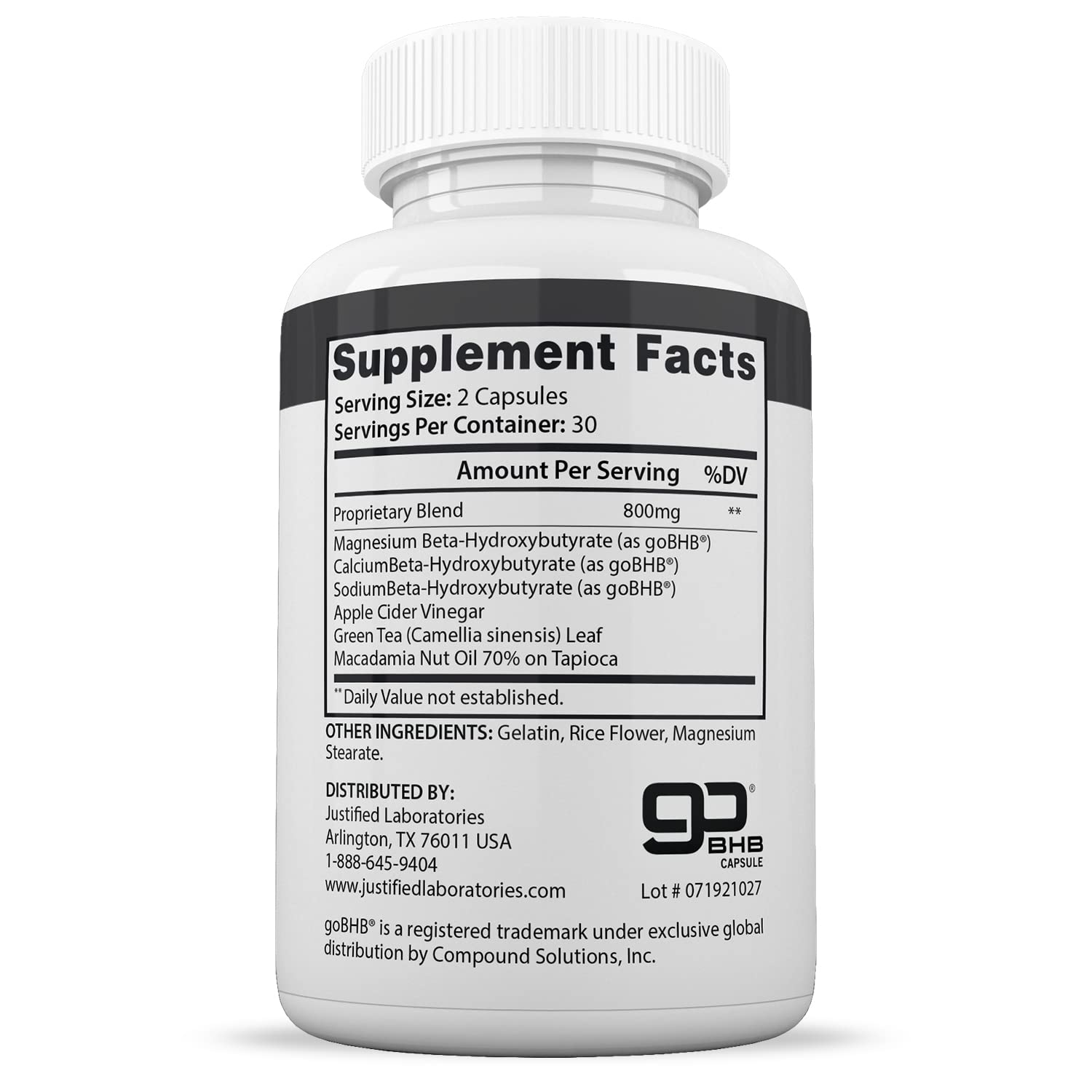 Keto 3DS Pills Includes Apple Cider Vinegar goBHB Exogenous Ketones Advanced Ketogenic Supplement Ketosis Support for Men Women 60 Capsules