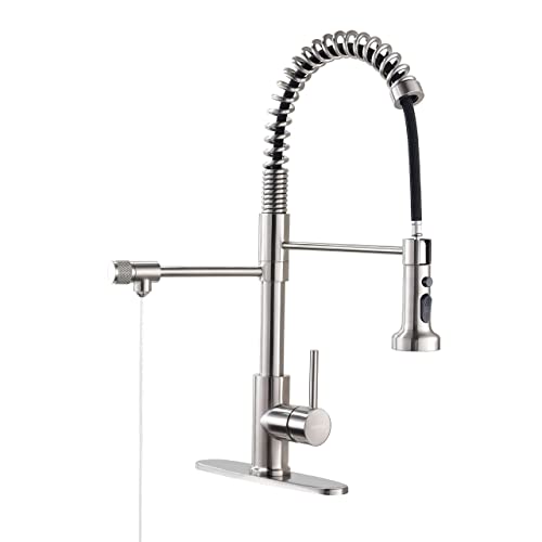 PAKING Drinking Water Faucet, Kitchen Faucet, Kitchen Sink Faucet, Water Filtration Faucet, Sink Faucet, Pull-Down Kitchen Faucets, Bar Water Filter Faucet, Brushed Nickel, Stainless Steel, PB1017