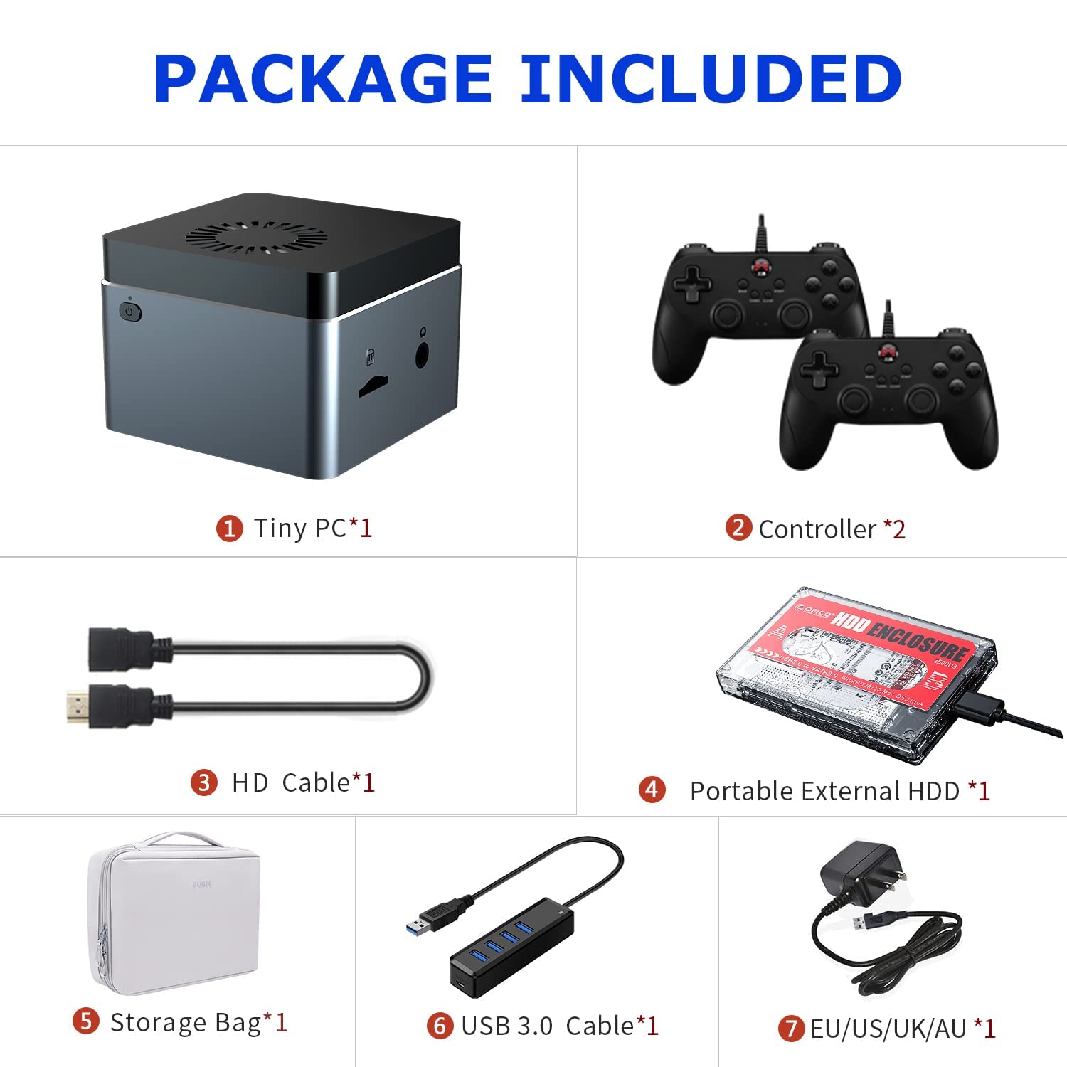 Kinhank Super Console X PC Mini Retro Game Console Built-in 71000+ Games,Intel Celeron J4125 Quad Core Win11 Pro&Batocera 33 Systems Desktop Computer Support 4K UHD Dual Sreen Display,2 Beton Gamepads