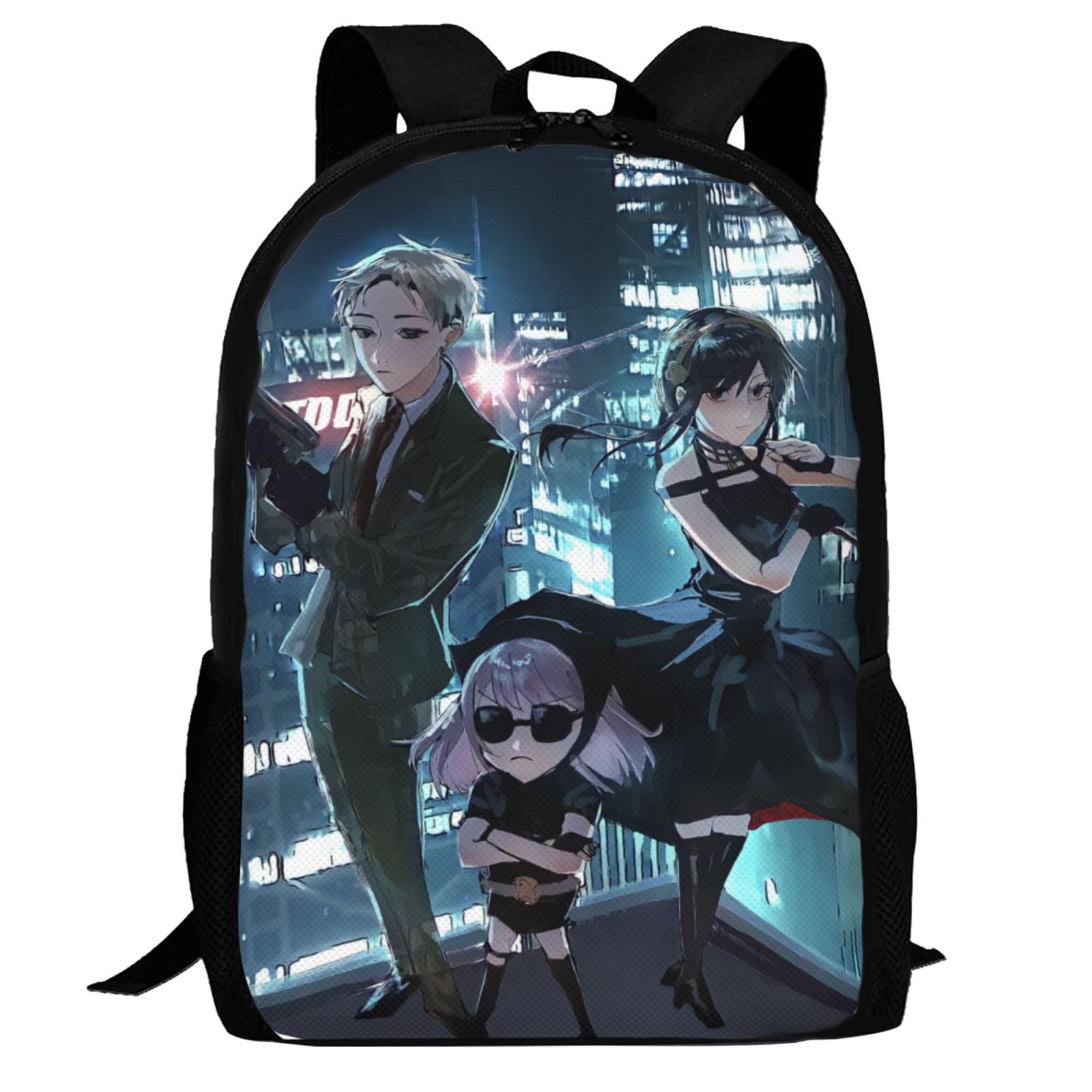 MAPH S-PY Cartoon Family Backpack Fashion 3D Printed Classical Travel Bags Big Capacity Lightweight Laptop Backpacks Anime Daypack Adjustable Straps Bag For Men Women