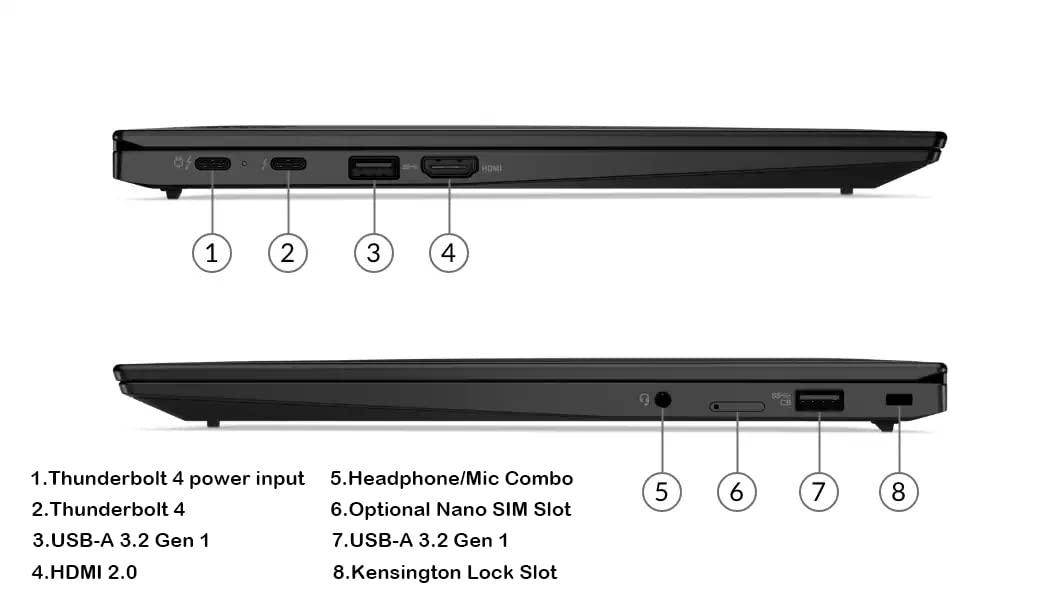 Lenovo ThinkPad X1 Carbon Gen 10 Business Laptop, 14" WUXGA IPS Touchscreen, Core i7-1270P vPro Processor, Windows 11 Pro, 32GB RAM, 2TB SSD, WiFi 6, Bluetooth, Webcam, Long Battery Life, TDU