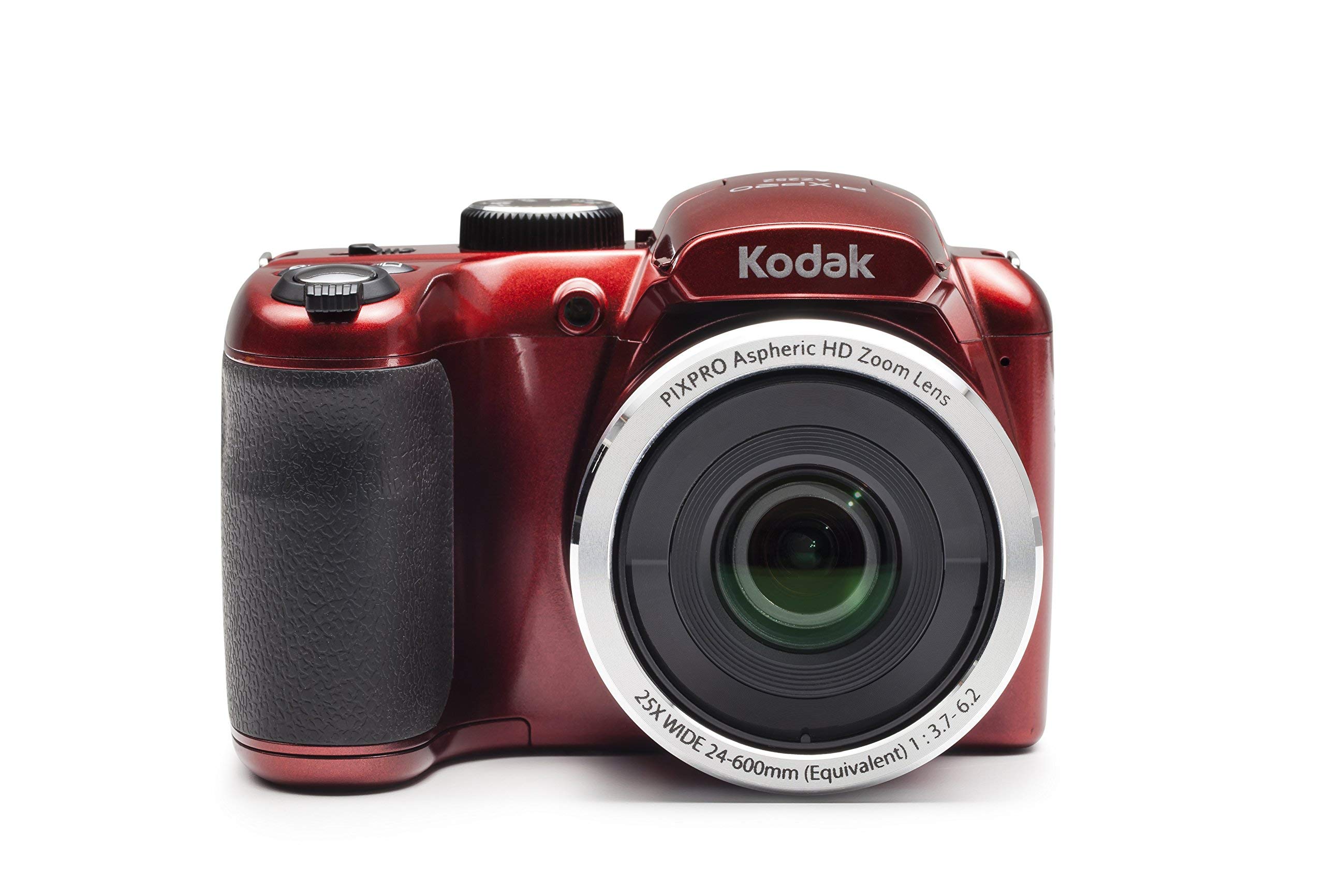 Kodak PIXPRO Astro Zoom AZ252-RD 16MP Digital Camera with 25X Optical Zoom and 3" LCD (Red) (Renewed)