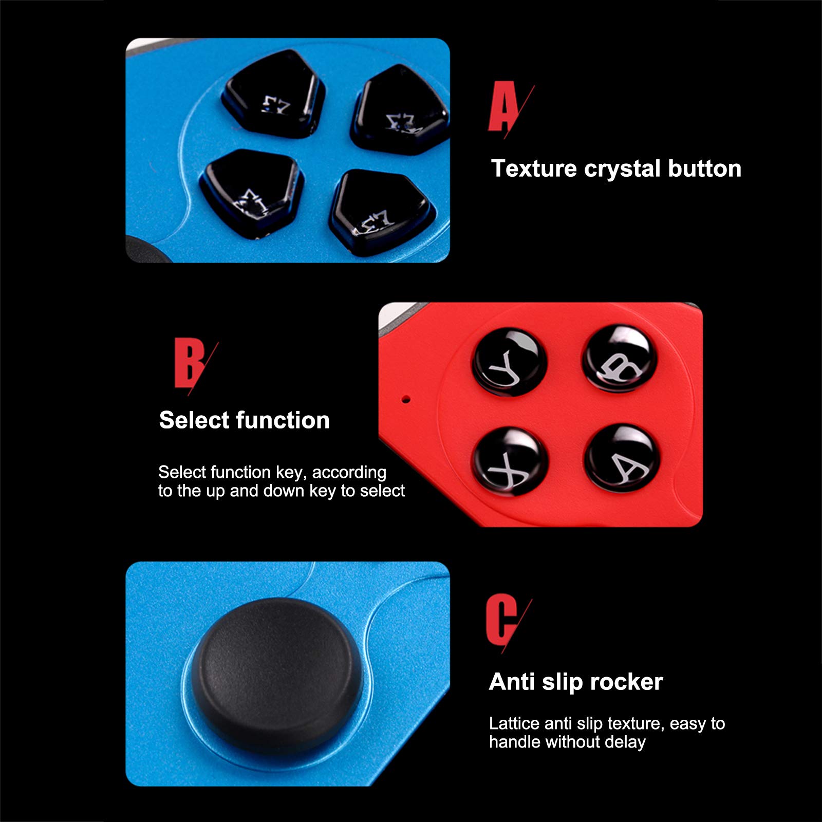 PENCHEN X12 Plus 7 inch Video Game Console Built in 1000 Games 16GB Handheld Double Joystick Game Controller Spupport AV Output TF Card Music E-Book