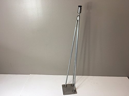 Set of (4) 3 rod Leveling Hairpin Legs, Very Strong,And can be used with Wheel Casters for Mobility,Made in the USA