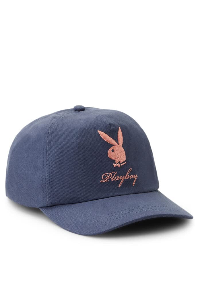 PacSun Playboy Men's Five Panel Snapback Hat - Blue