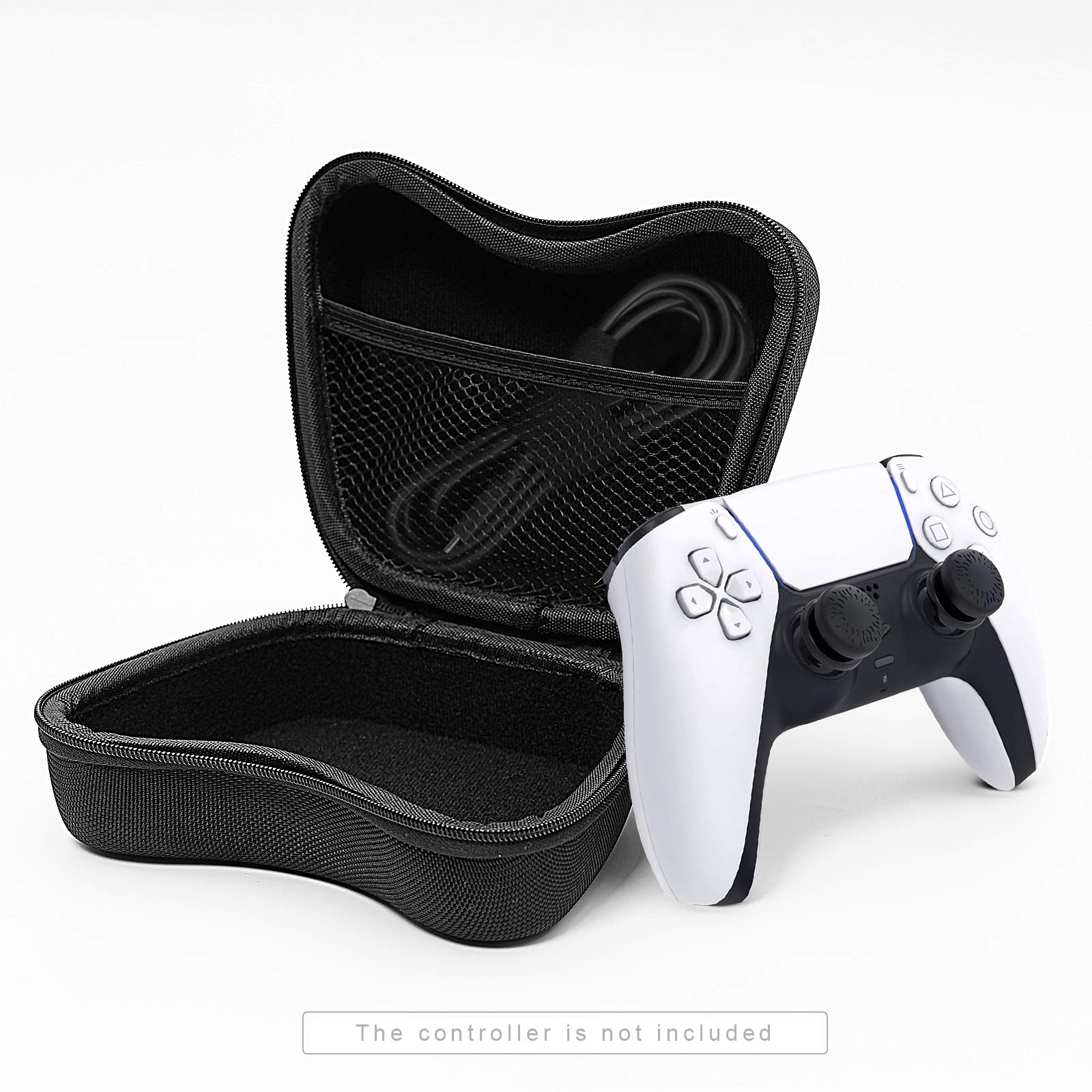 LINKJET Case for PS5 Controller PS5 Playstation 5 2020, PS5 Bag PS5 Carrying Case,Traveled EVA Storage Case for Sony PS5,Storage Bag for PS5 Game Wireless Controller,Black