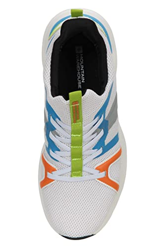 Mountain Warehouse Strike Kids Trainers - Outdoors, Boys & Girls White Kids Shoe Size 3 US