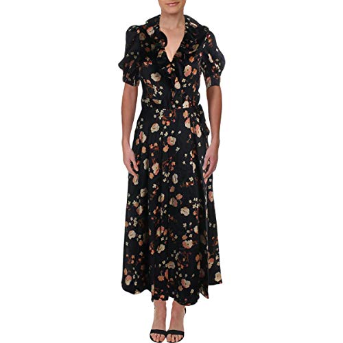 Jill Jill Stuart Women's Wrap Dress Anouk Print, Black, 6