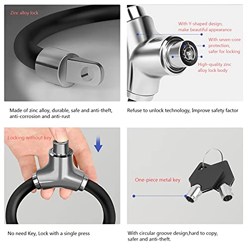 LJJSMG Anti-Theft Bike Lock Mini Portable Outdoor Cycling Bicycle Accessories
