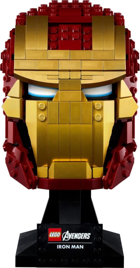 LEGO 76165 Marvel Super Heroes Iron Man Helmet, Collectible for Adults