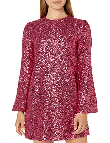 Jill Jill Stuart Women's Sequin Shift Dress, Wildrose, 2