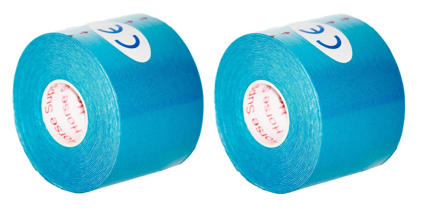 Kinesiology Tape Pro, Athletic Waterproof Muscle Support Adhesive Kinesio Sport Tape for Athletes 2 inches x 16.4 feet, 2 Rolls, Light Blue