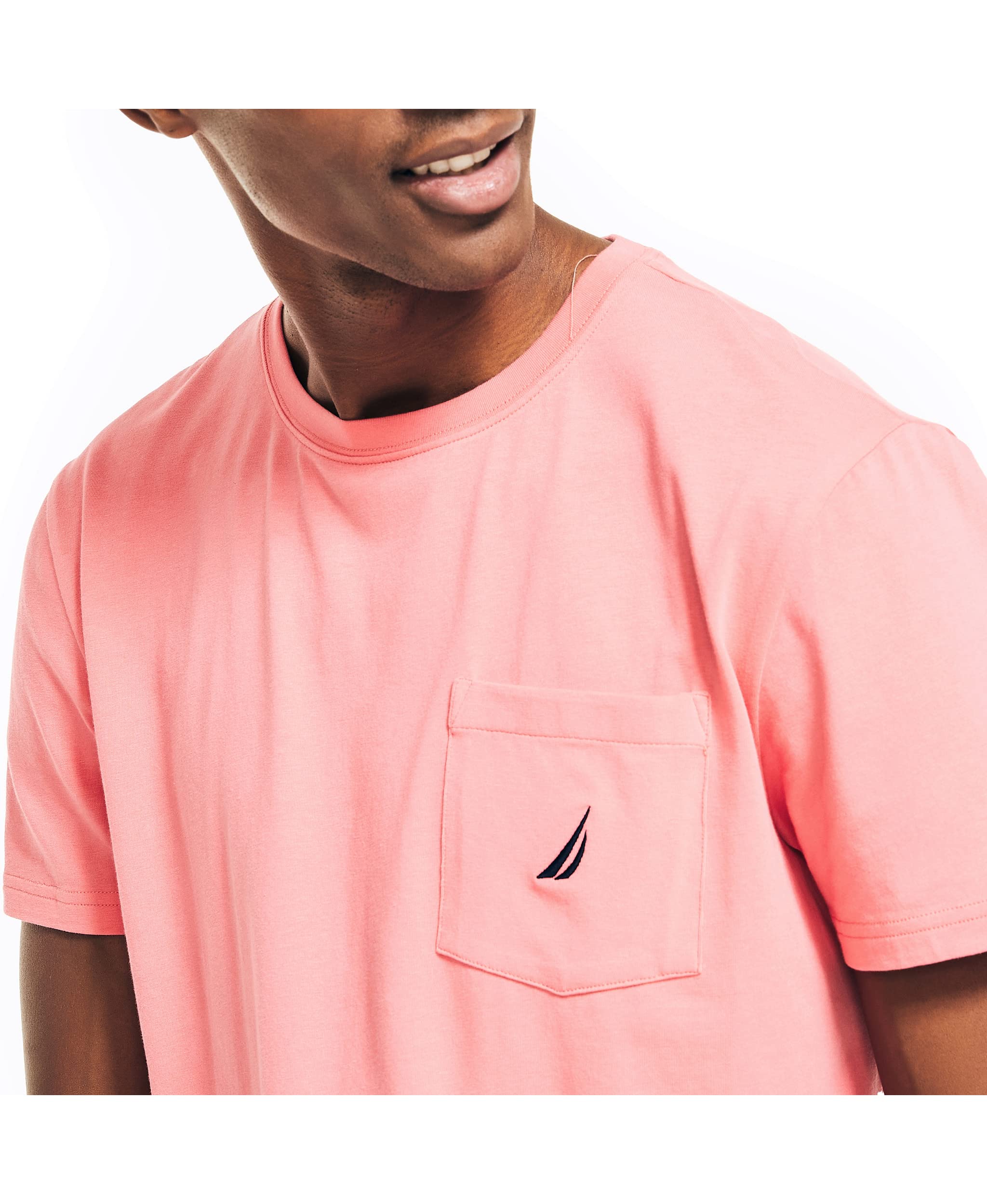 Nautica Men's Performance T-Shirt, Teaberry, Large