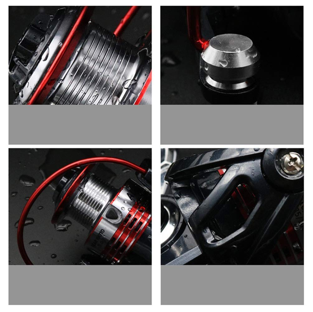 LLJPYX7L Sea Fishing Reel for Beginners, 13 + 1BB Rust-Proof Bearings 4.7:1 Gear Ratio, Suitable for Salt Water and Fresh Water, Left/Right Interchangeable Handle (Size : 5000)