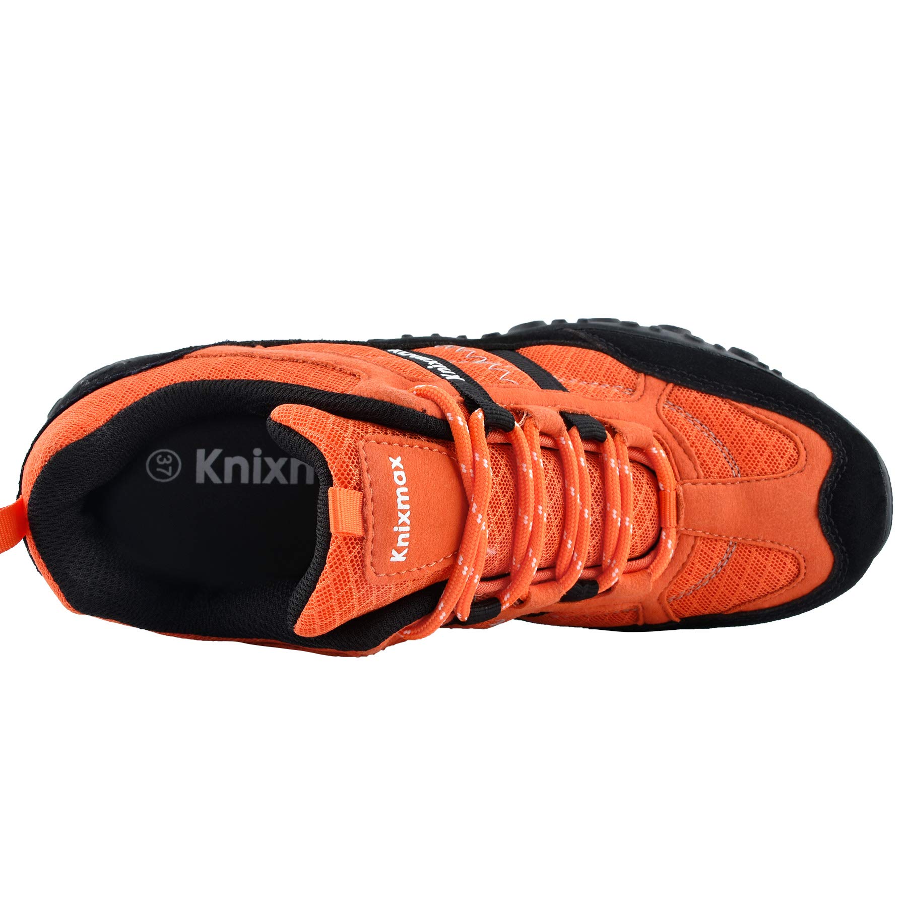 Knixmax Men's Hiking Boots, Waterproof Walking Boots for Man, Breathable Lightweight Outdoor Trailing Camping Boots Black EU 43