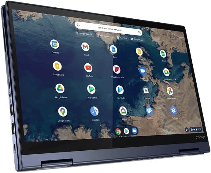 Lenovo Convertible 2-in-1 Chromebook, Abyss Blue, 13.3 FHD Touchscreen, AMD Ryzen 5 up to 3.7Ghz, 8GB RAM, 128GB SSD, Backlit Keyboard, Chrome OS (Renewed)
