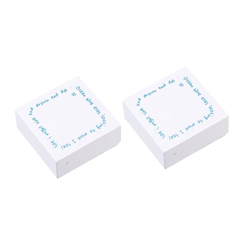 VILLCASE 2pcs Seal Decorative Wood Photo Album Scrapbook Seal Stamp Retro Decor Wooden Stamps Blue Decor Scrapbook Stamp DIY Seal Students Stationery Rubber Simple Hand Account