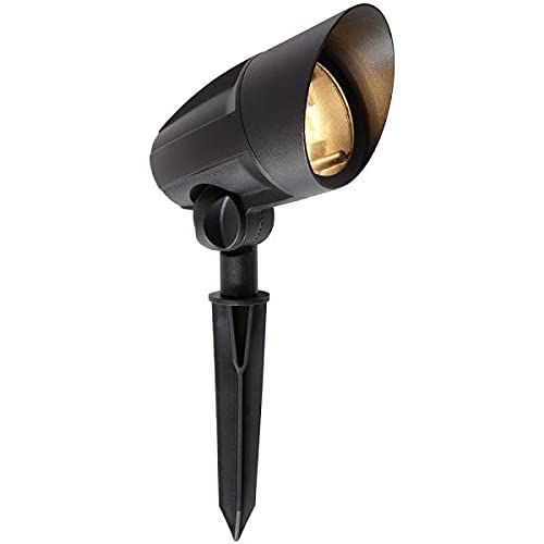 Low Voltage 50-Watt Black Outdoor Landscape Flood Light T3 Halogen Bulb