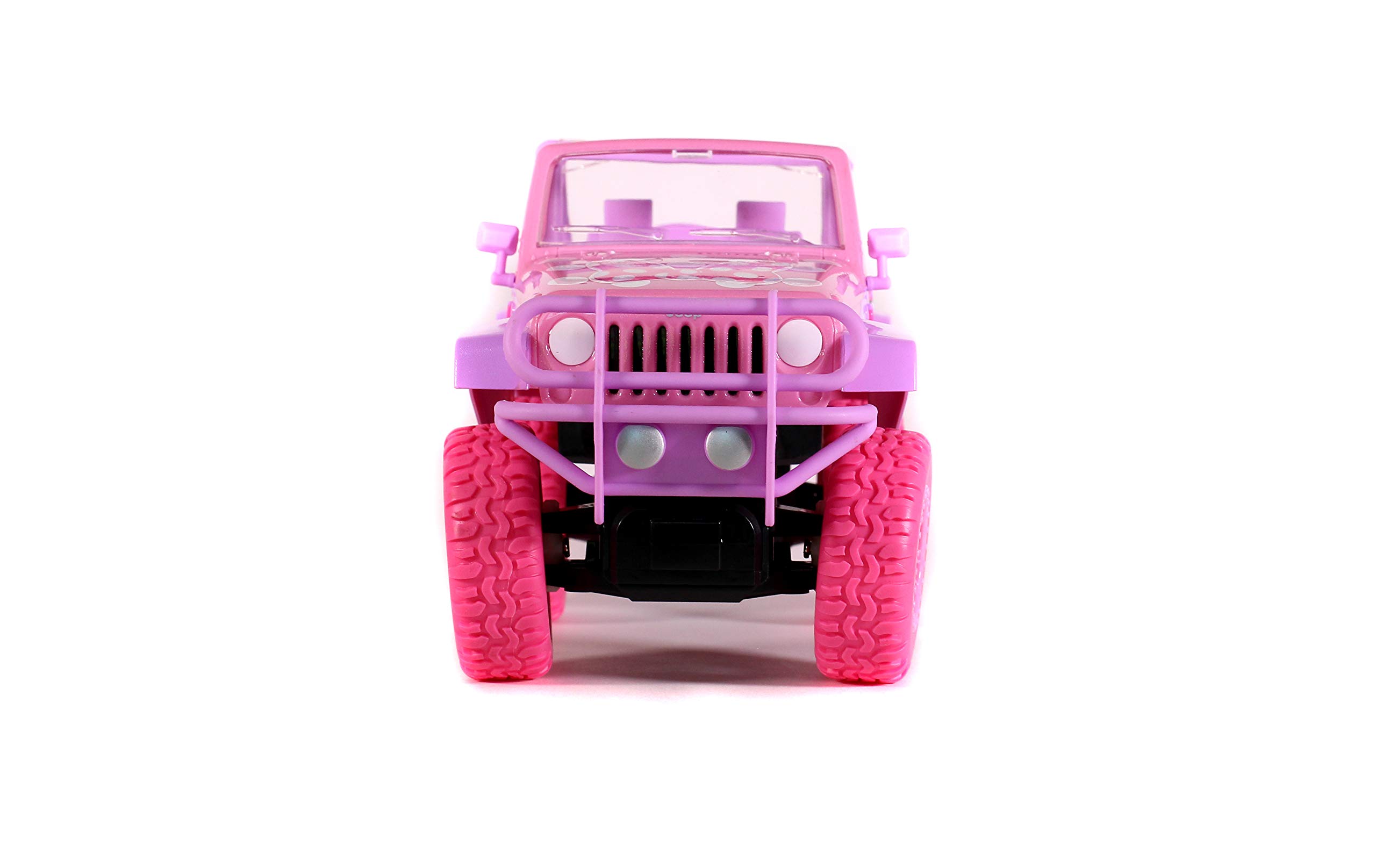 Jada Toys Disney Junior 1:16 Minnie Mouse Jeep Wrangler Remote Control Car, 2.4 GHz Pink Plastic Unisex Toy Vehicle