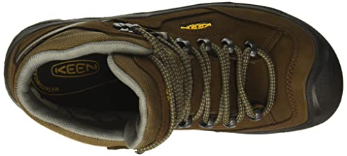 KEEN Men's Durand 2 Mid Height Waterproof Hiking Boots, Cascade Brown/Gargoyle, 12 Wide