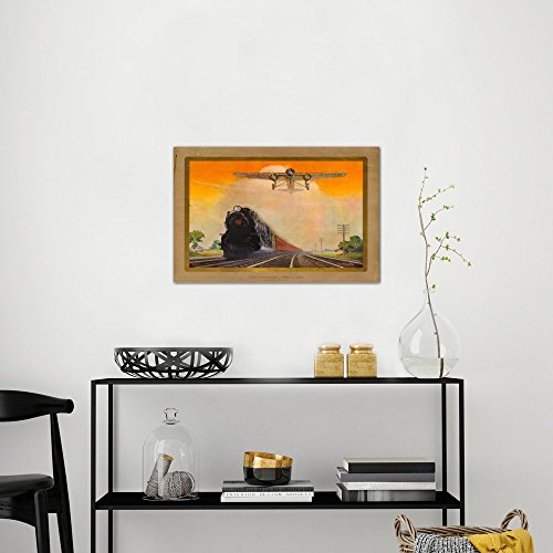 iCanvasART 1 Piece Giant Conquerers of Space and Time Pennsylvania Railroad Canvas Print by Print Collection, 26 x 18/1.5" Deep