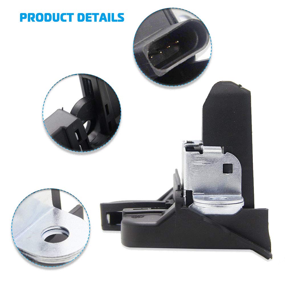 KEDAKEJI Black Plastic Key Lock Actuator for VW Jetta 2009-2017 Tiguan 2010-2014 - Replaces 5M0-827-505-E-9B9, 5M0827505E, 5M0827505E9B9