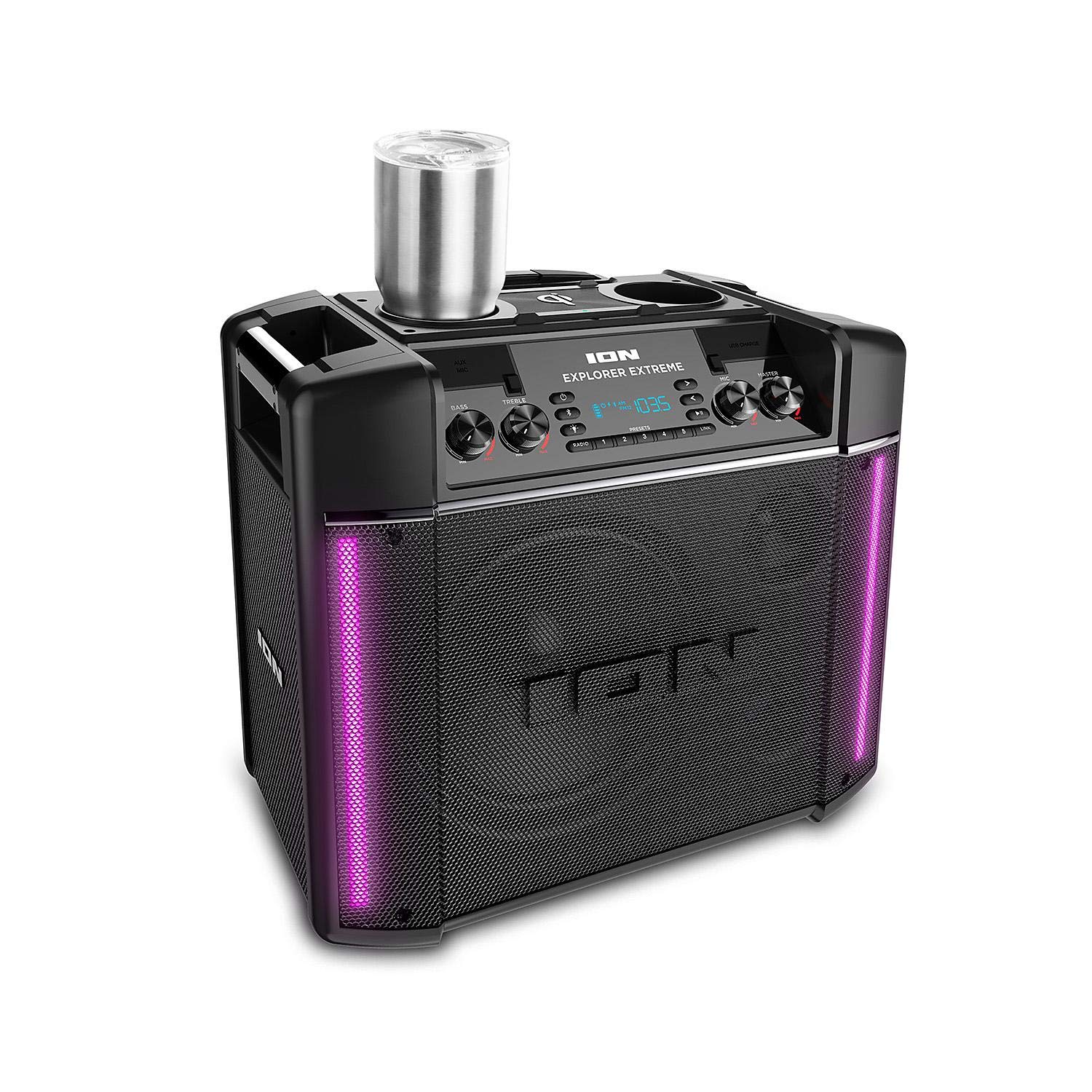 ION Audio Explorer Extreme High Power All Weather Speaker with Wireless Charging