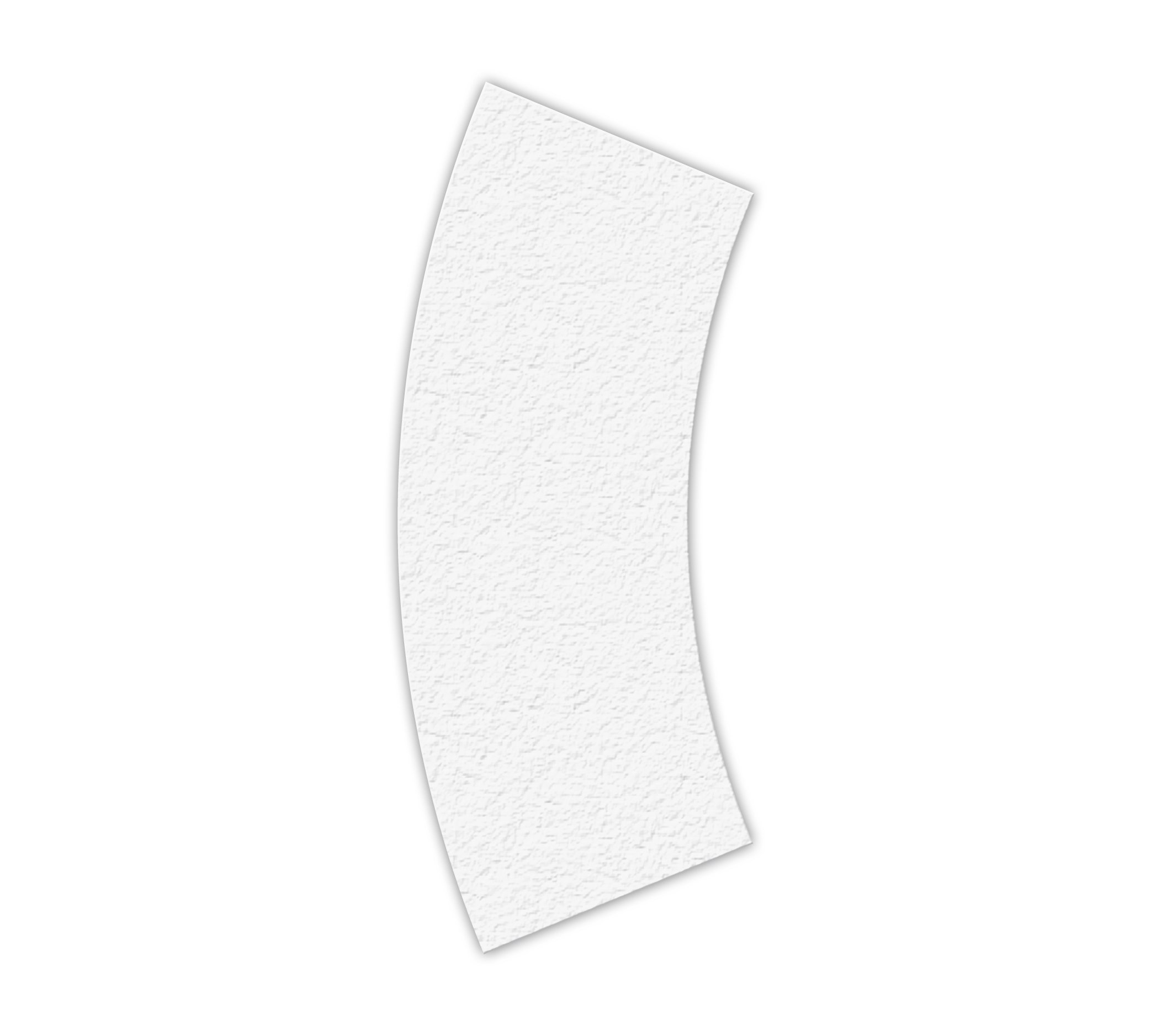 INCOM Manufacturing: Workplace Marker "Arc" Shape, White (Pack of 25)