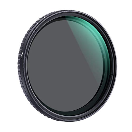 K&F Concept 62mm Fader ND Filter Neutral Density Variable ND2 to ND32 ND2-ND32 for Camera Lens NO X Spot Nanotec Ultra-Slim Weather-Sealed