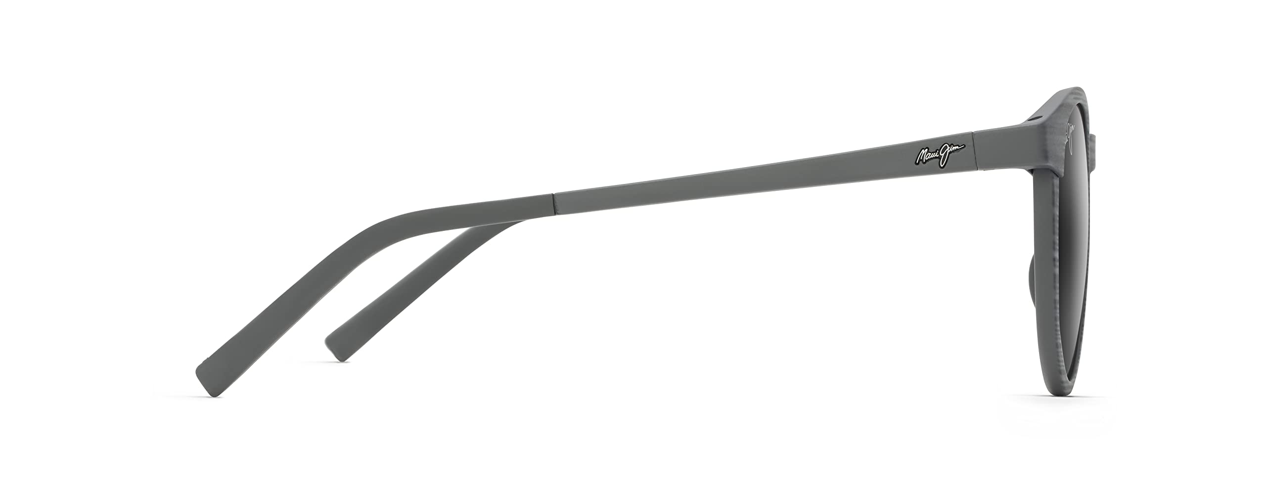 Maui Jim Men's and Women's Kiawe Polarized Classic Sunglasses, Grey Stripe/Neutral Grey, Medium