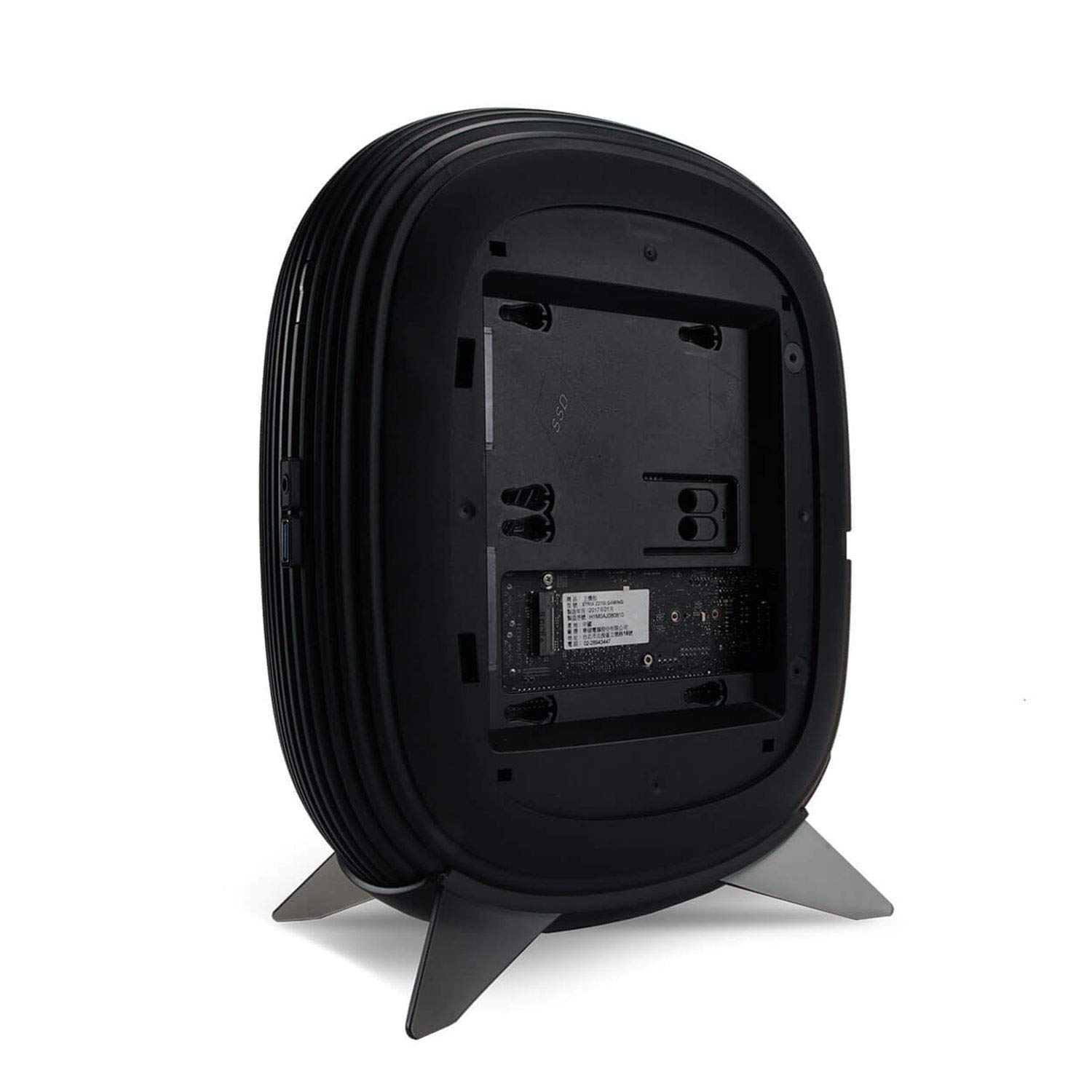 IN WIN B1 Mini-ITX Tower Case - 200W 80 Plus Gold Power Supply Included - Tempered Glass Top Panel - 80mm Side Fan (IW-CS-B1BLK-PS200W)