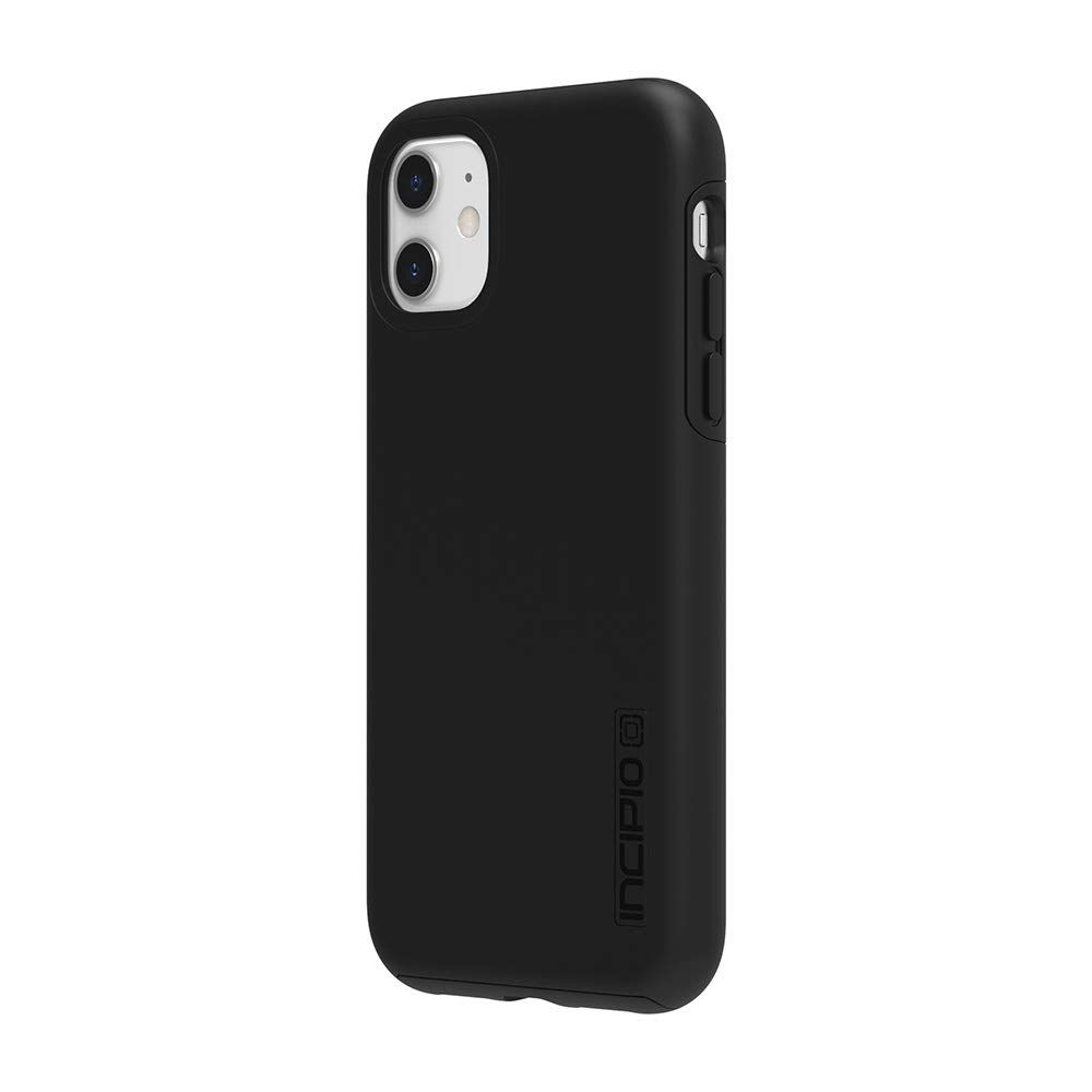 Incipio DualPro Dual Layer Case for Apple iPhone 11 with Flexible Shock-Absorbing Drop-Protection - Black