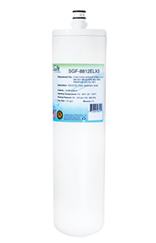 SGF-8812ELXS Replacement water filter for 3M CFS8812ELX-S,5601207, Bevguard BGC-3200S, Omnipure CELFXL-1M-P, by Swift Green Filters (1pack)