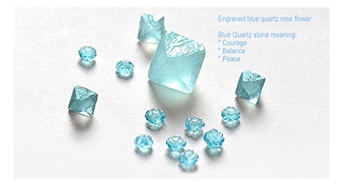 ISAACSONG.DESIGN 925 Sterling Silver Statement Adjustable Ring for Women Love Heart, Teardrop, Cat, Pearl Charms (Valentine Blue Rose Couple Ring)