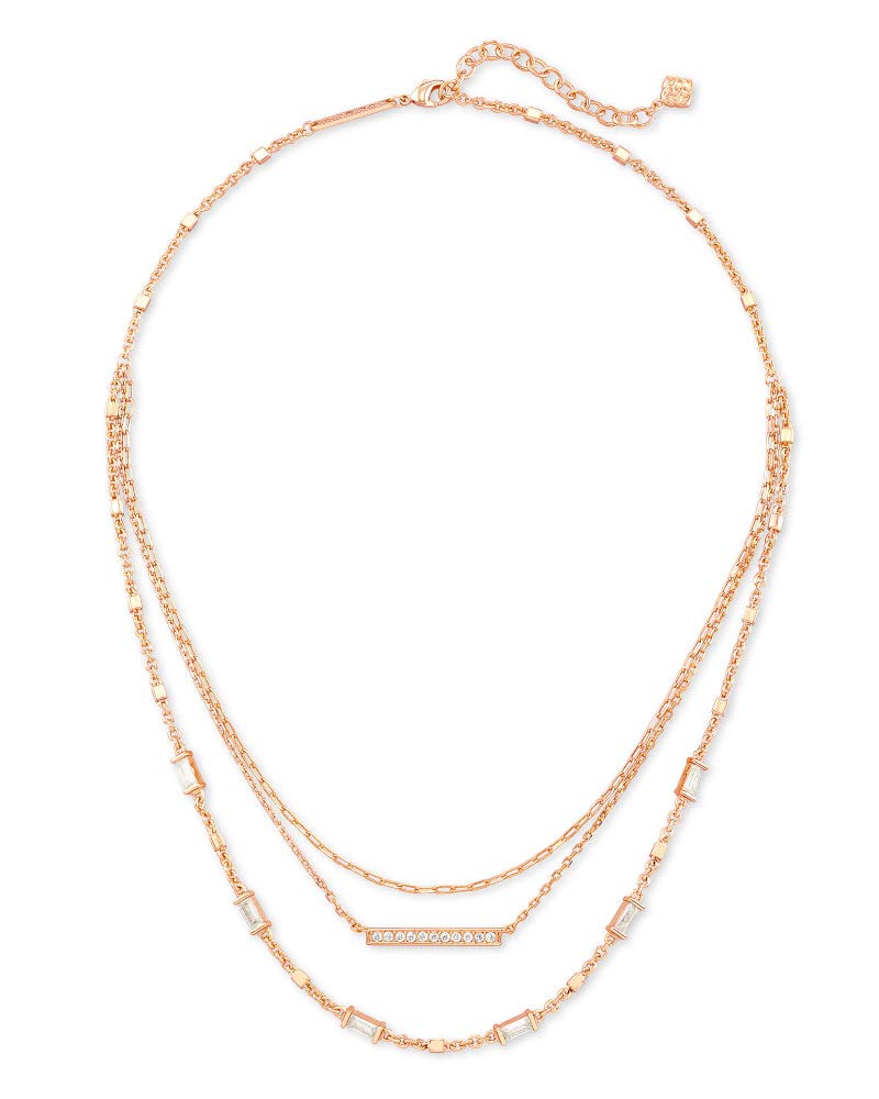 Kendra Scott Addison Multi Strand in Rose Gold Rose Gold Metal