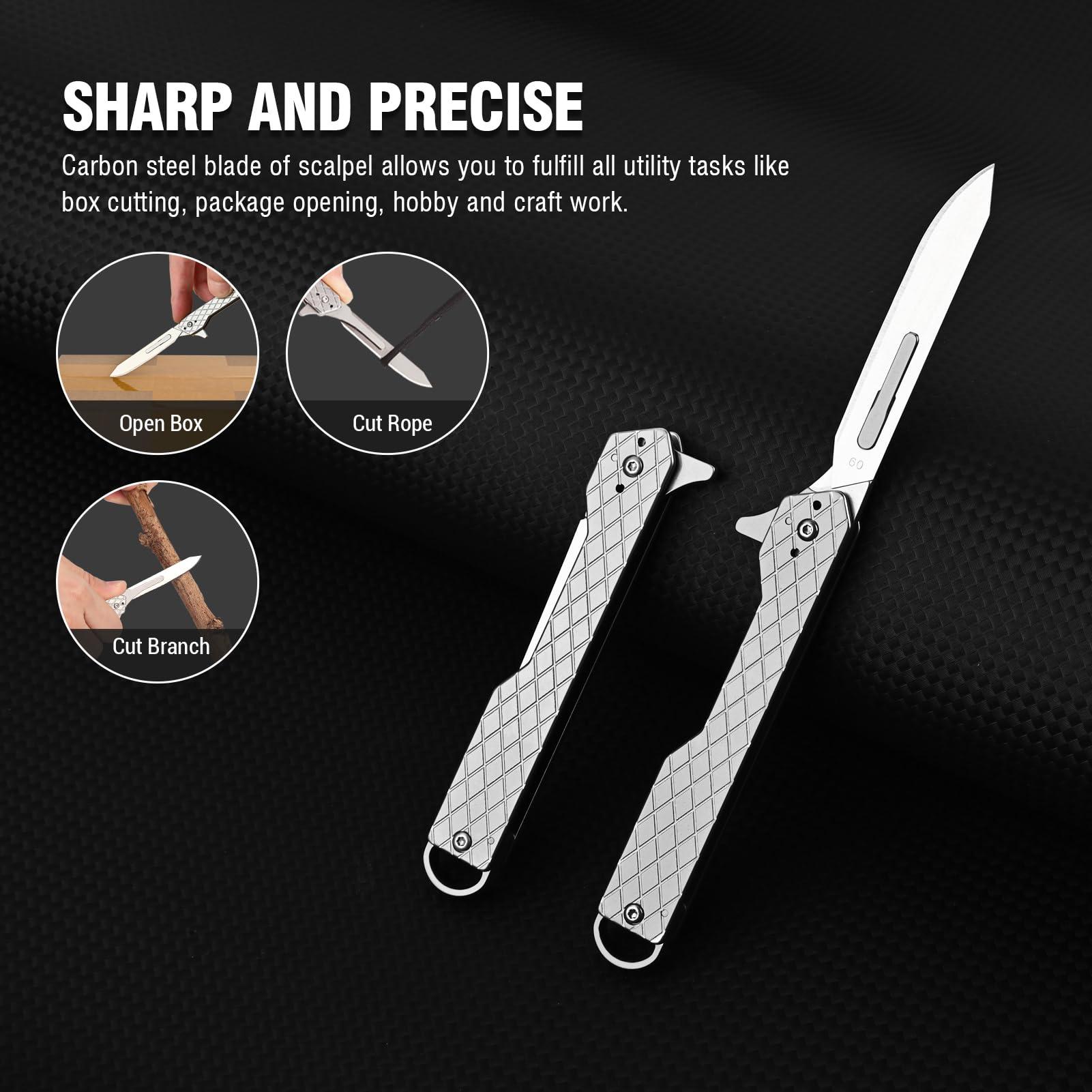 ITOKEY Folding Scalpel Knife, Pocket Knives for men, Christmas Stocking Stuffers