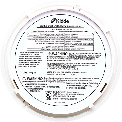 Kidde Smoke & Carbon Monoxide Detector with Voice Alerts, Battery Powered, Combination Smoke & CO Alarm, 2 Pack