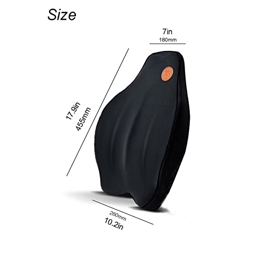 KIFRAL Neck Pillow Car Seat Cushion Car Pillow Lumbar Support Lumbar Cushion Suitable for Car Office Seat Pillow Memory Foam Lumbar Pillow