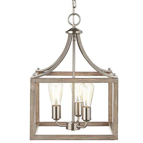 Home Decorators Collection 7948HDC Pendant 3 Light Boswell Nickel Painted Weathered lamp