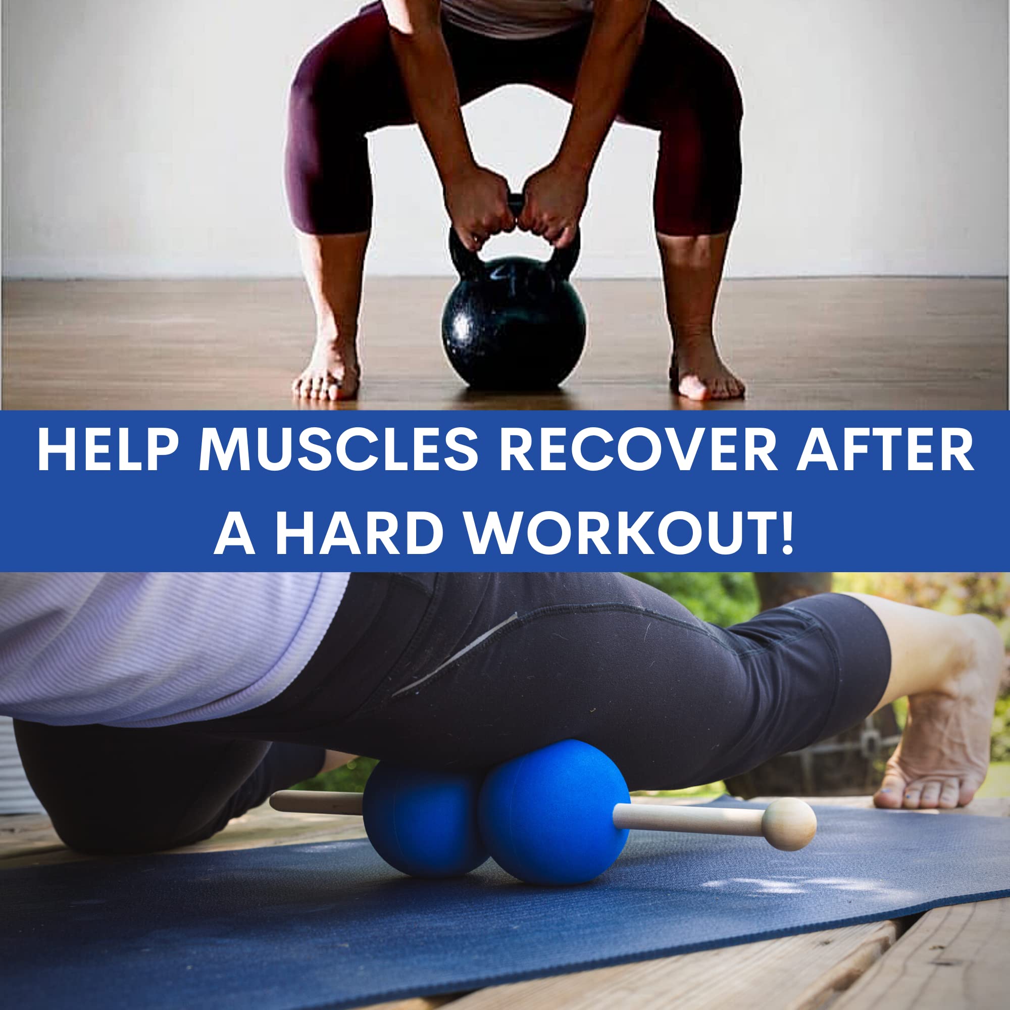 MyT-Roller High Density Foam Roller - Muscle Pain Relief, Massage, Recovery, Myofascial Release and Trigger Point Therapy - for Back, Legs, Neck Spine
